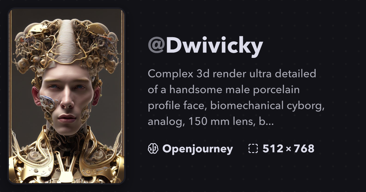 "Complex 3d render ultra detailed of a ha..." | @Dwivicky on Stablecog