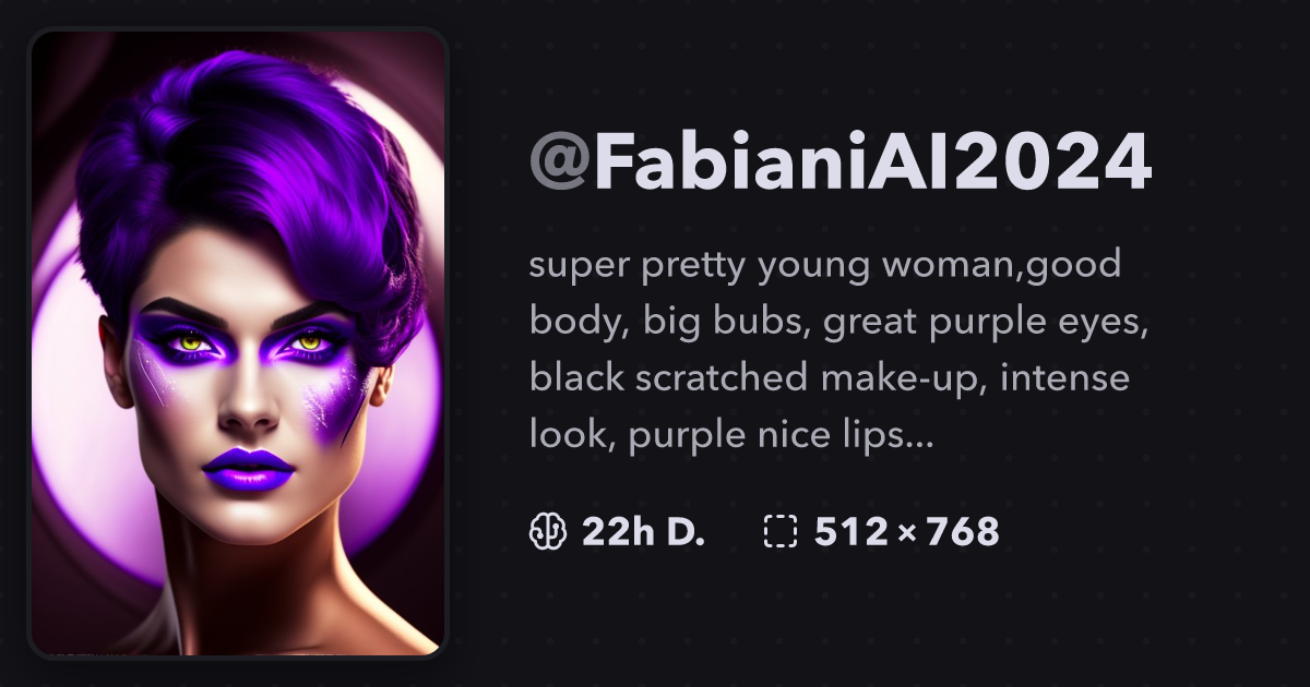 Super pretty young woman,good body, big bubs, grea... | @FabianiAI2024