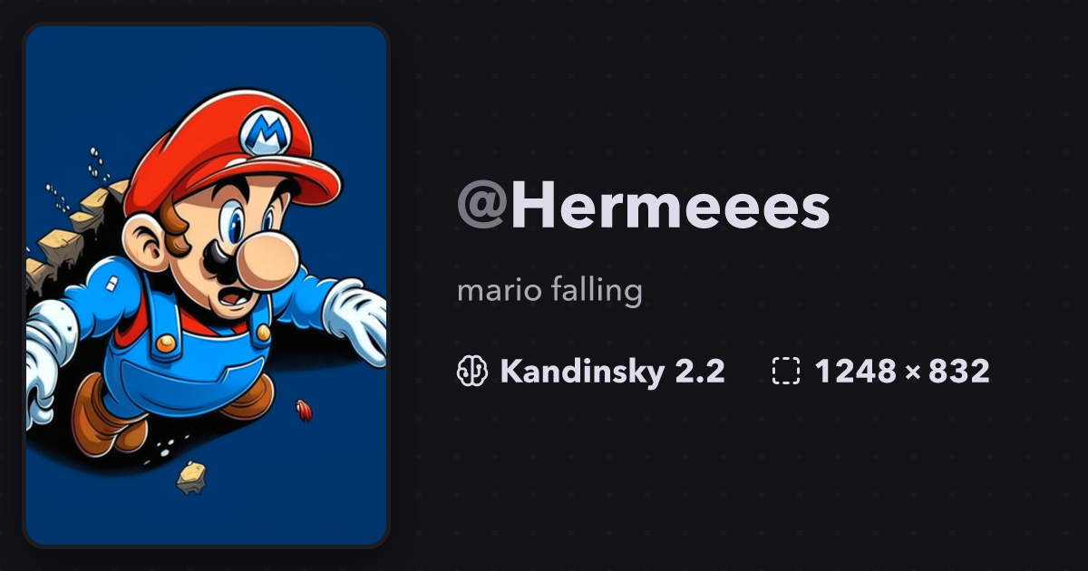 Mario falling | @Hermeees