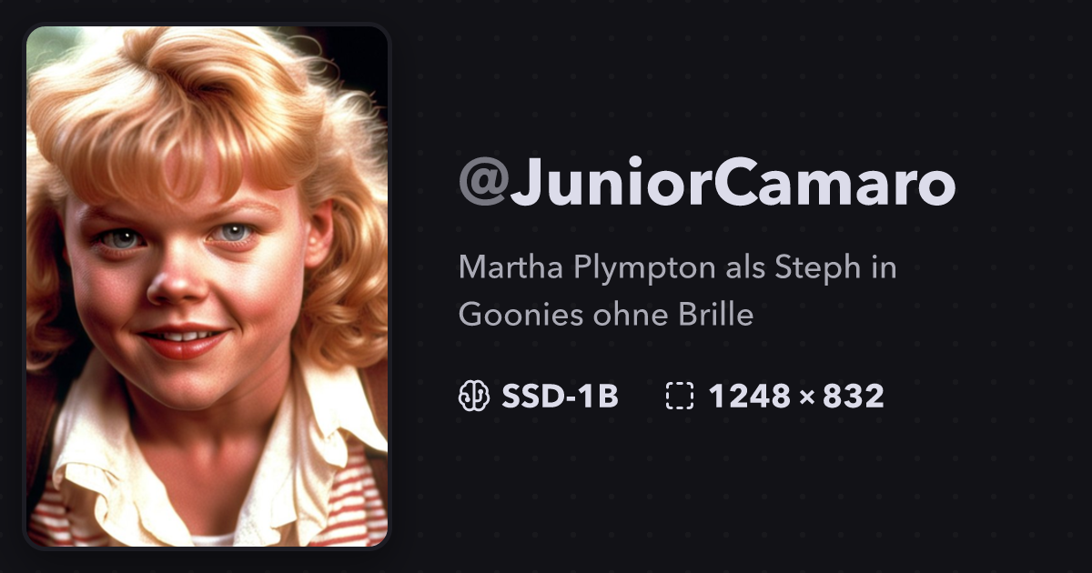 "Martha Plympton als Steph in Goonies ohn..." | @JuniorCamaro on Stablecog
