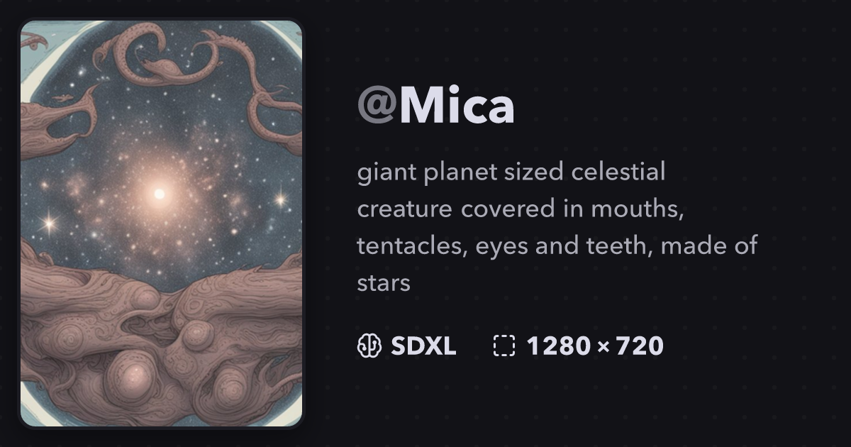 "giant planet sized celestial creature co..." | @Mica on Stablecog