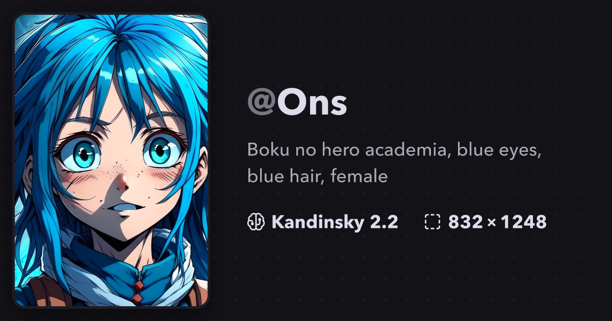 "Boku no hero academia, blue eyes, blue h..." | @Ons on Stablecog