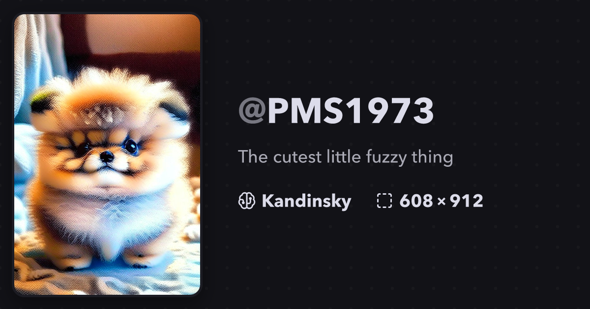 "The cutest little fuzzy thing" | @PMS1973 on Stablecog