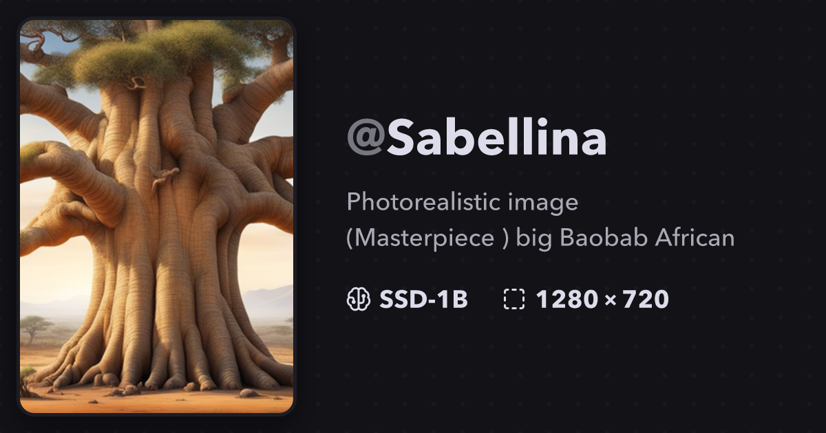 "Photorealistic image (Masterpiece ) big ..." | @Sabellina on Stablecog