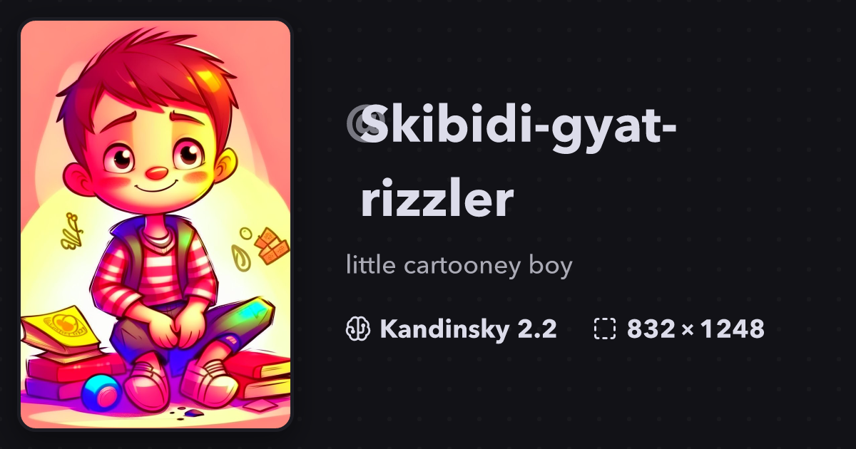 "little cartooney boy" | @Skibidi-gyat-rizzler on Stablecog