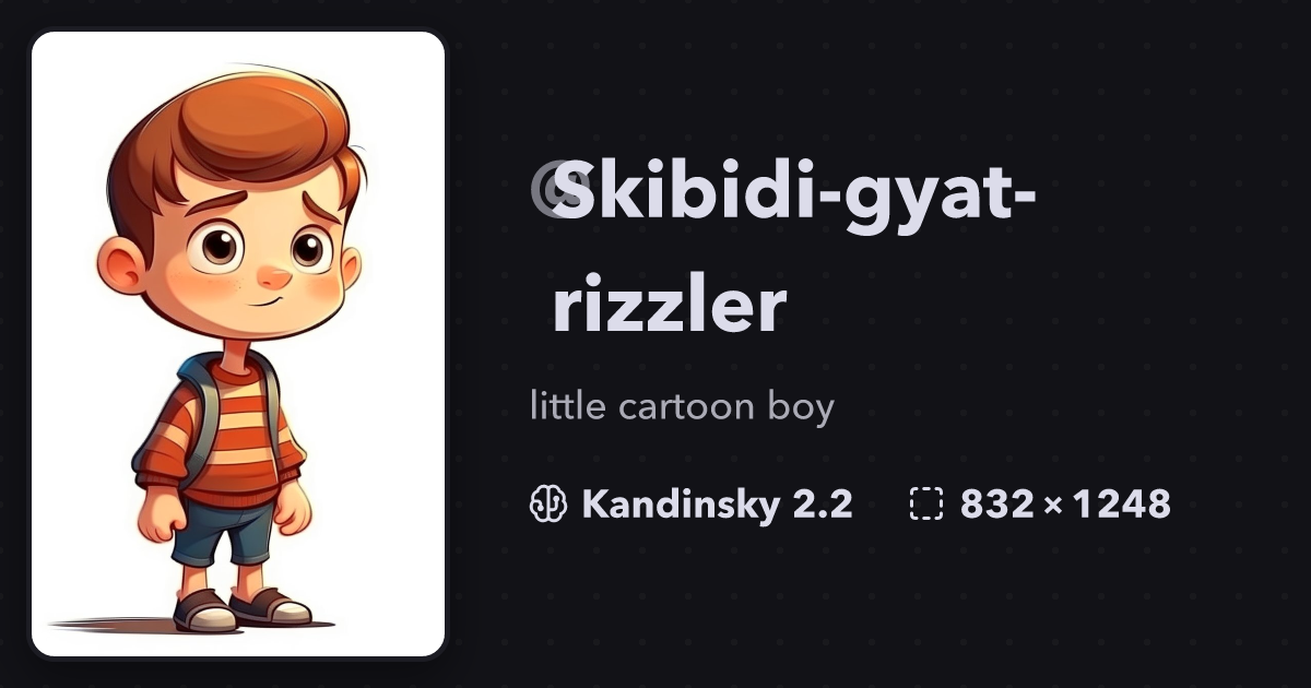 "little cartoon boy" | @Skibidi-gyat-rizzler on Stablecog
