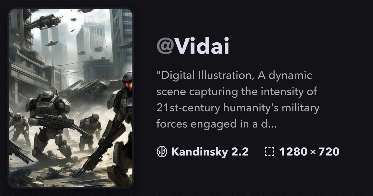 ""Digital Illustration, A dynamic scene c..." | @Vidai on Stablecog