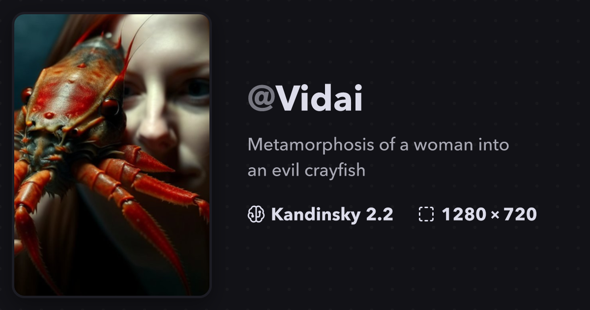"Metamorphosis of a woman into an evil cr..." | @Vidai on Stablecog