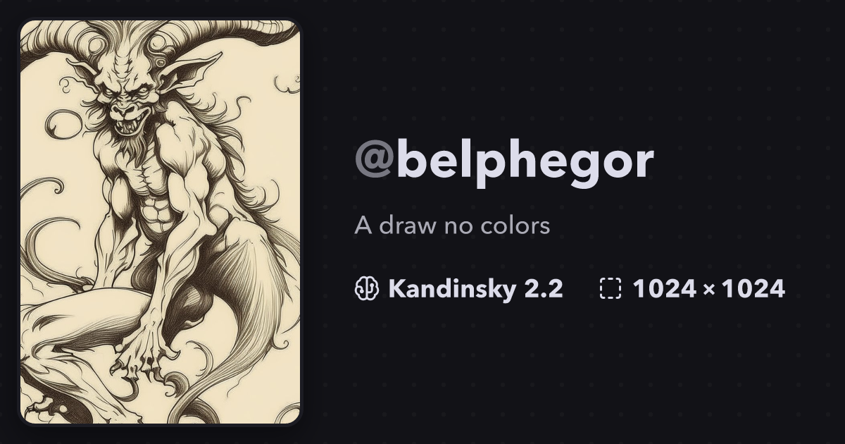 "A draw no colors" | @belphegor on Stablecog