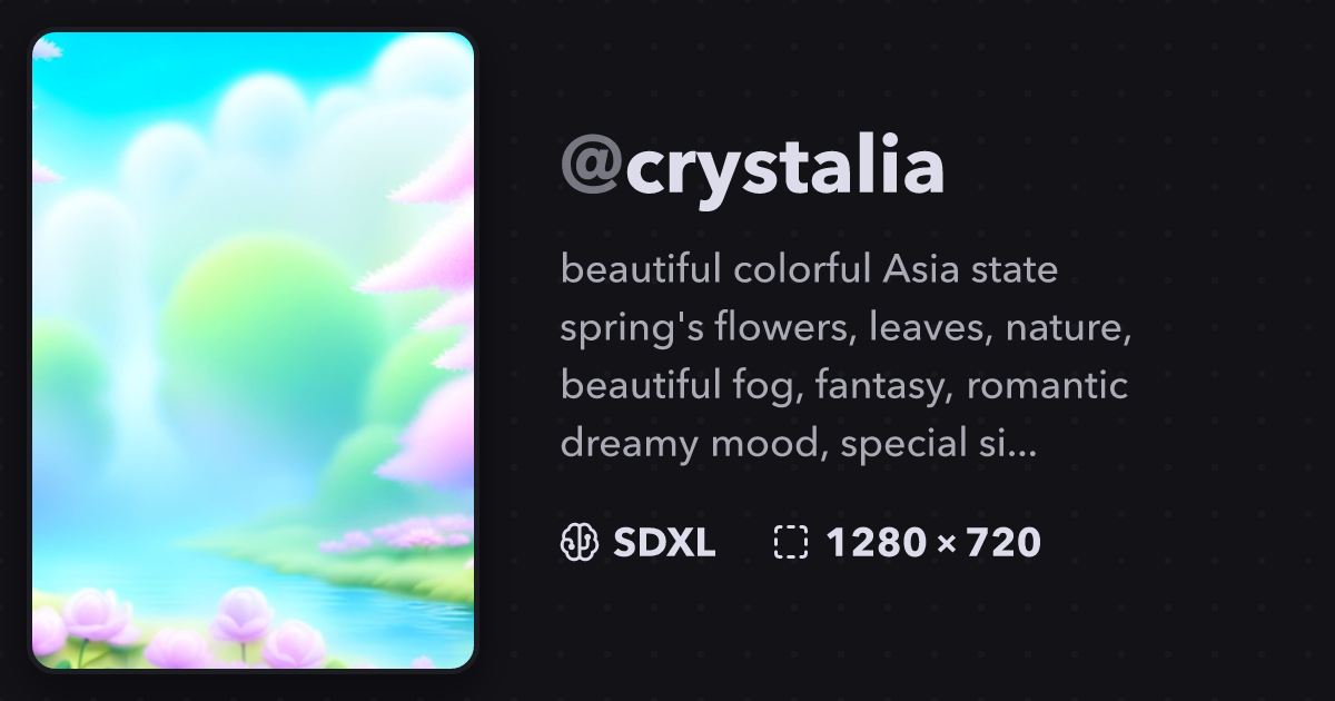 "beautiful colorful Asia state spring's f..." | @crystalia on Stablecog