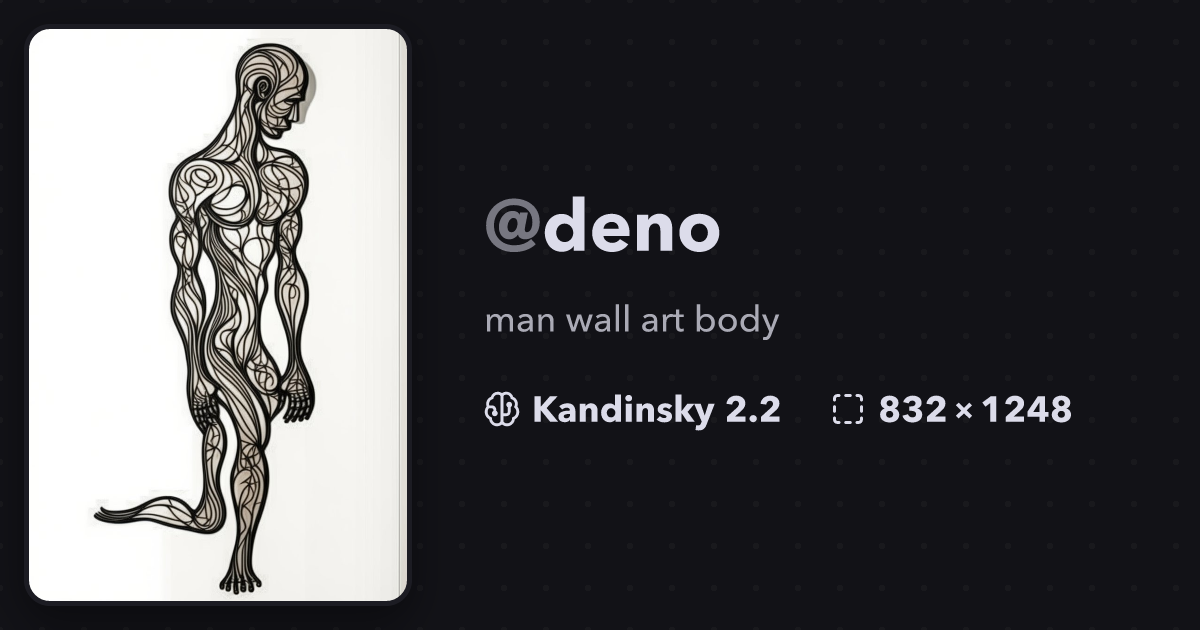 Man wall art body | @deno