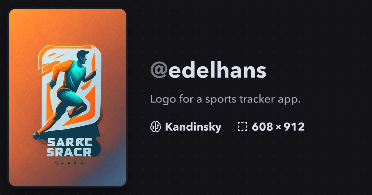 Logo for a sports tracker app. | @edelhans