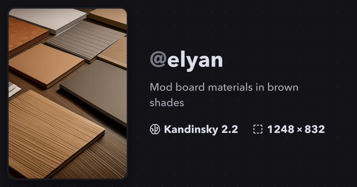 Mod board materials in brown shades | @elyan