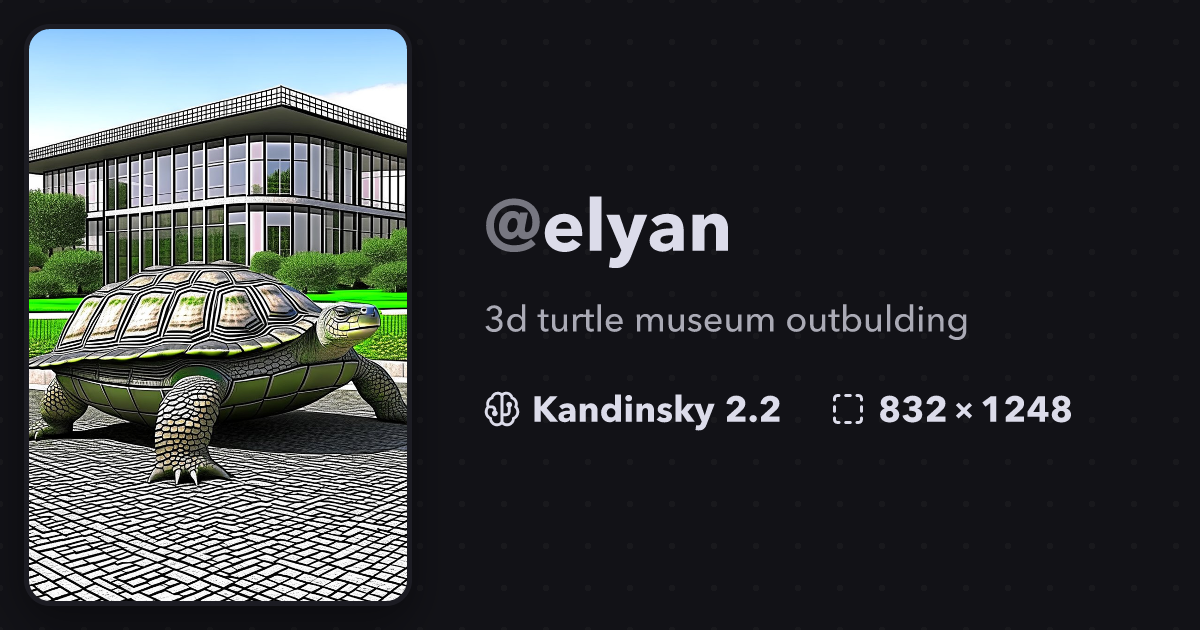 3d turtle museum outbulding | @elyan
