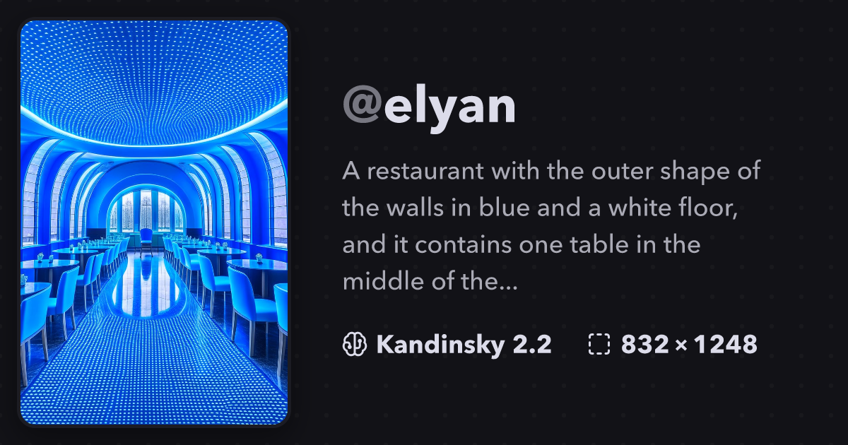 A restaurant with the outer shape of the walls in ... | @elyan