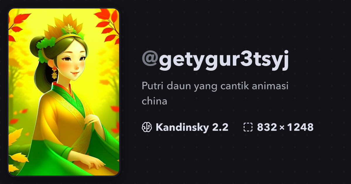 Putri daun yang cantik animasi china | @getygur3tsyj