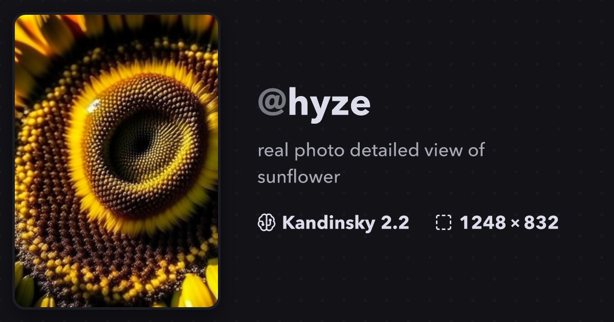 "real photo detailed view of sunflower" | @hyze on Stablecog