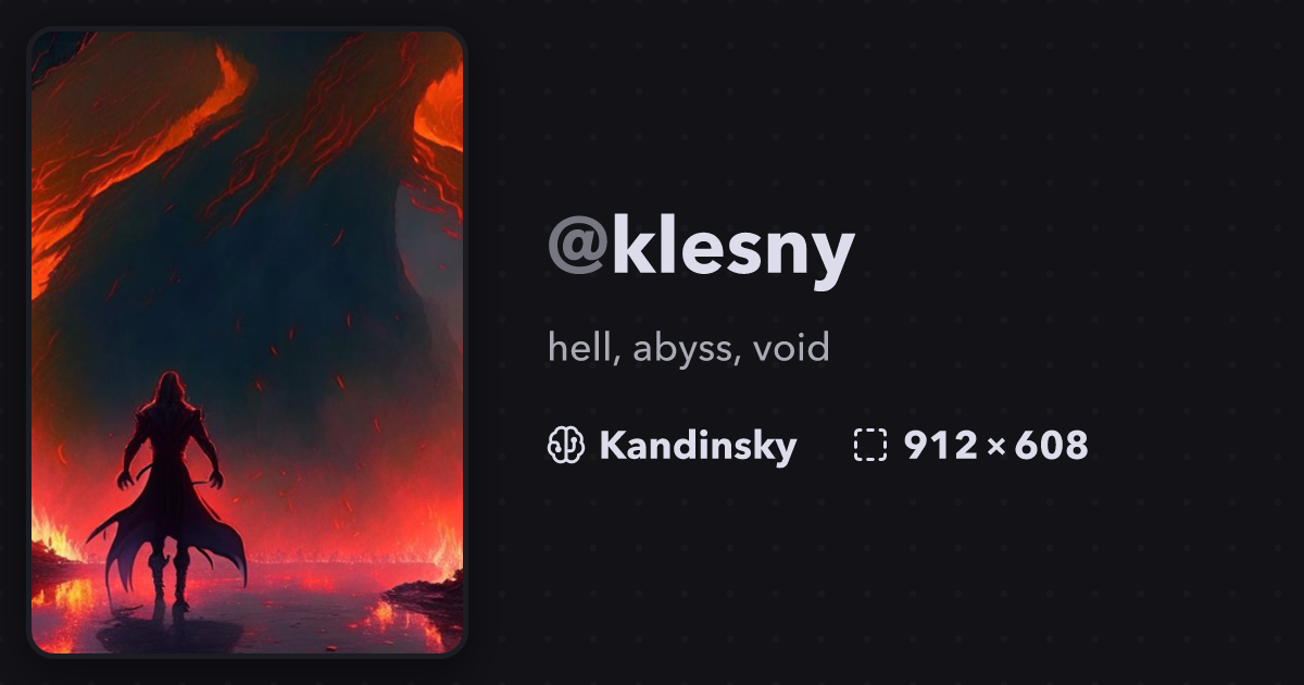 Hell, abyss, void | @klesny