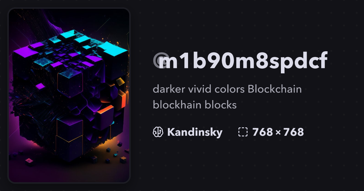 Darker vivid colors Blockchain blockhain blocks | @m1b90m8spdcf