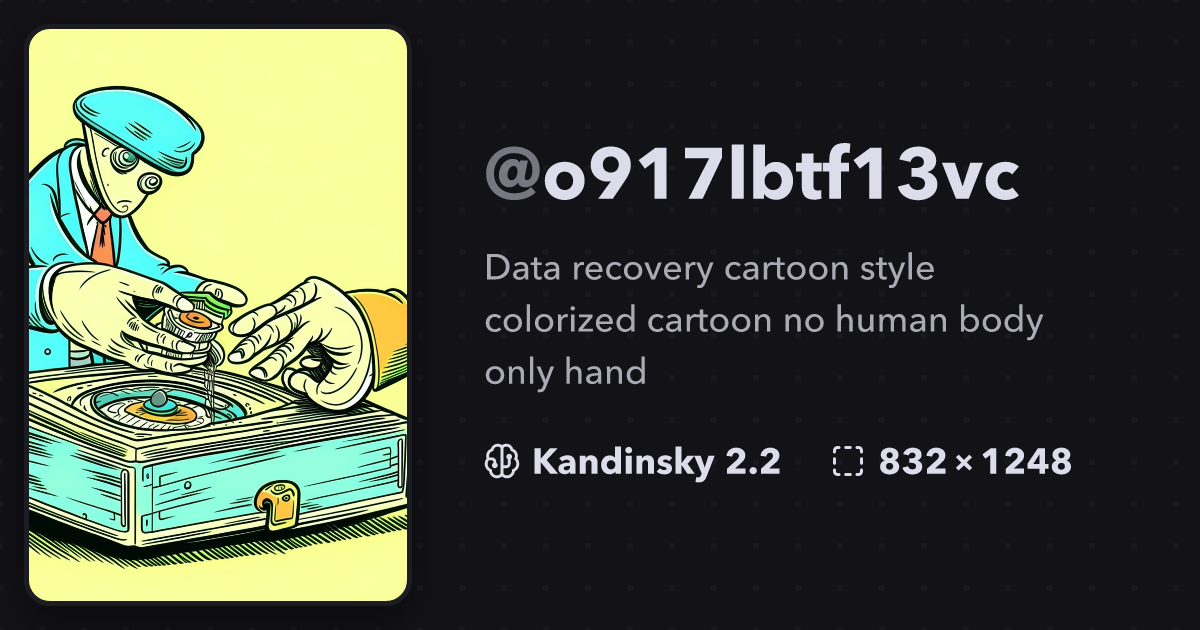 Data recovery cartoon style colorized cartoon no h... | @o917lbtf13vc