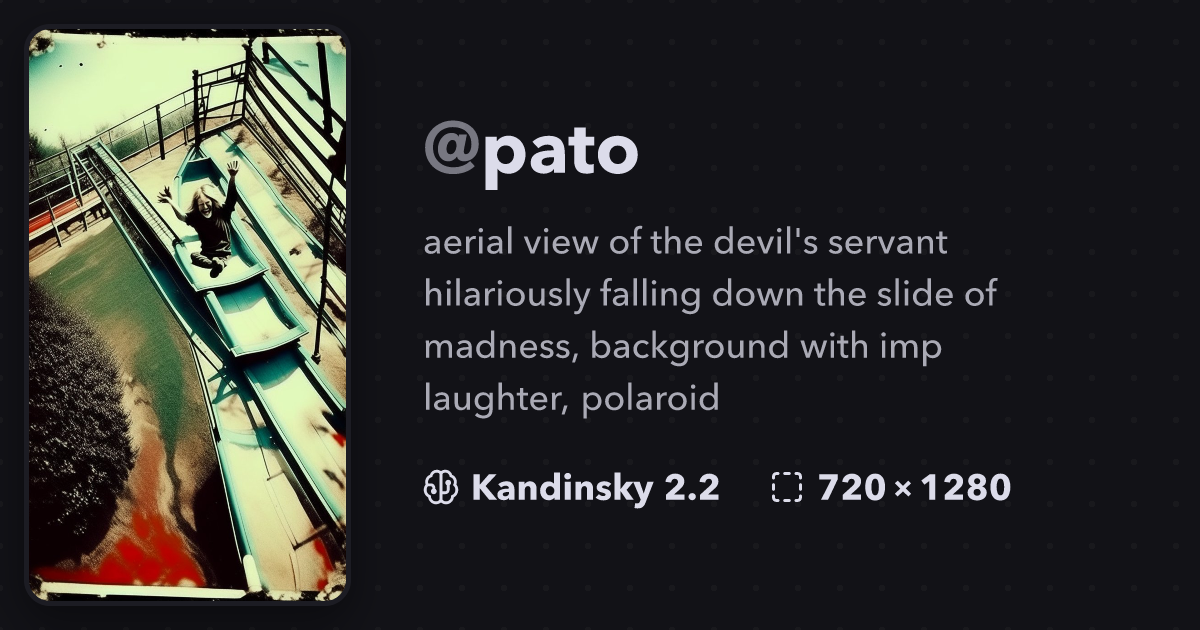 "aerial view of the devil's servant hilar..." | @pato on Stablecog