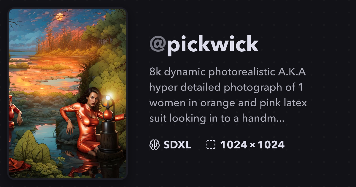 "8k dynamic photorealistic A.K.A hyper de..." | @pickwick on Stablecog