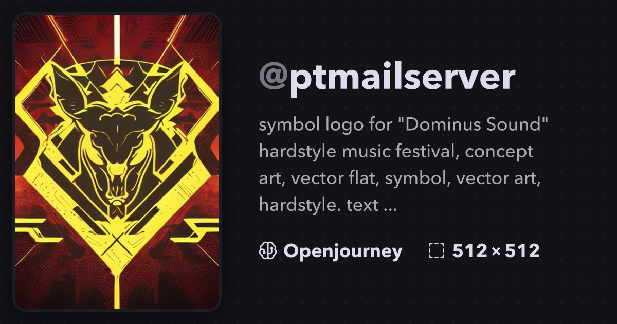 "symbol logo for "Dominus Sound" hardstyl..." | @ptmailserver on Stablecog