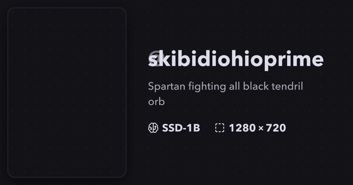 "Spartan fighting all black tendril orb" | @skibidiohioprime on Stablecog