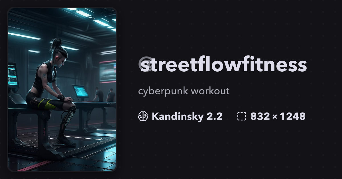 "cyberpunk workout" | @streetflowfitness on Stablecog