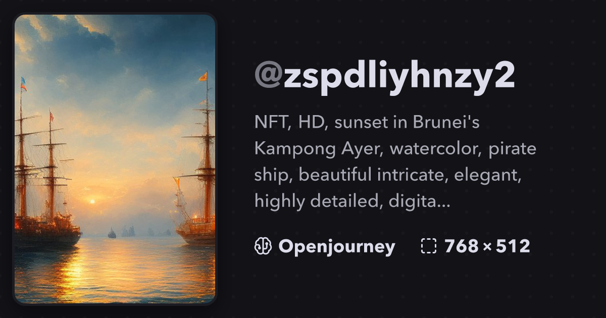 NFT, HD, sunset in Brunei's Kampong Ayer, watercol... | @zspdliyhnzy2